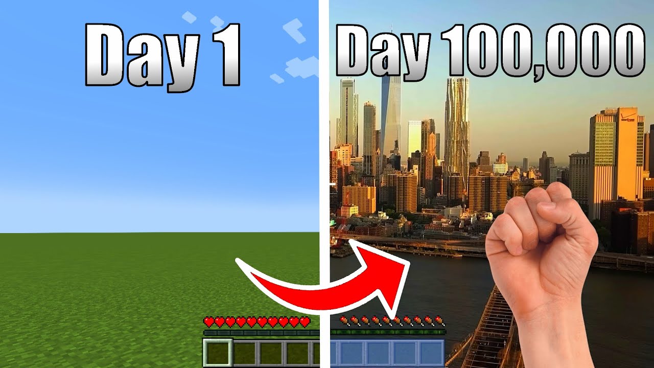 100,000 Days in Minecraft Hardcore - YouTube