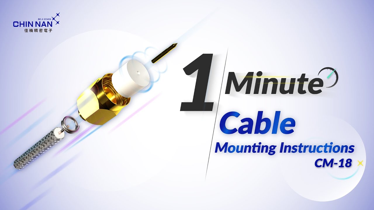 1 minute Cable Mounting Instructions Cm18 | SMA Connector - YouTube