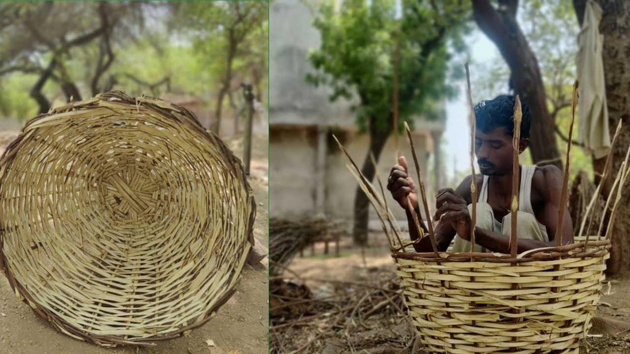 Sycamore Stems Become BEAUTIFUL Baskets in Minutes - YouTube