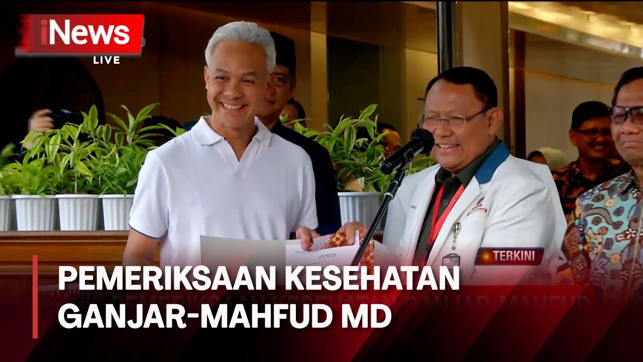 Ganjar Pranowo dan Mahfud MD Selesai Jalani Pemeriksaan Kesehatan ...