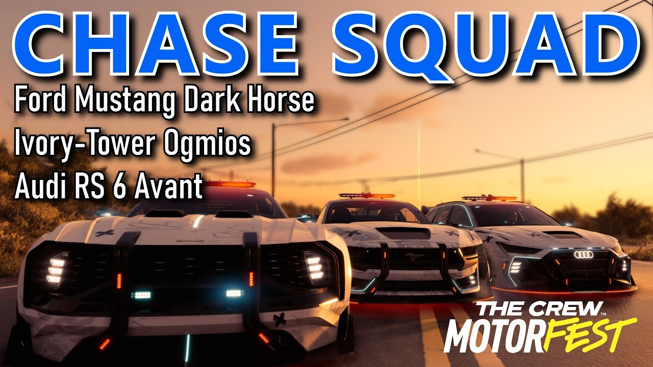 IVORY-TOWER OGMIOS and Chase Squad Editions Audi RS 6, Ford Mustang (The Crew Motorfest) - YouTube