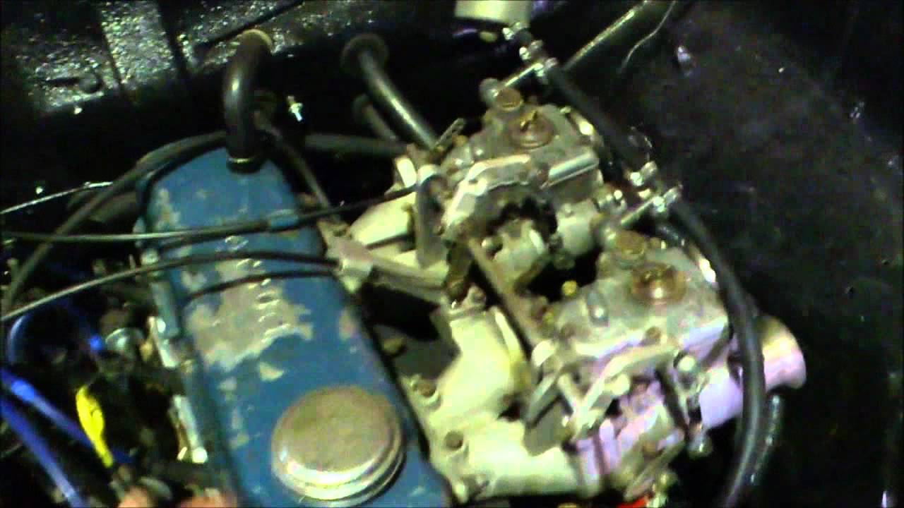 B10 Sunny A12 engine - YouTube