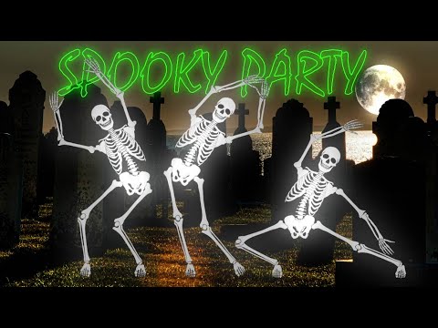 Vintage Skeleton Dance in the Graveyard 💀 | Spooky Halloween Animation Music Video