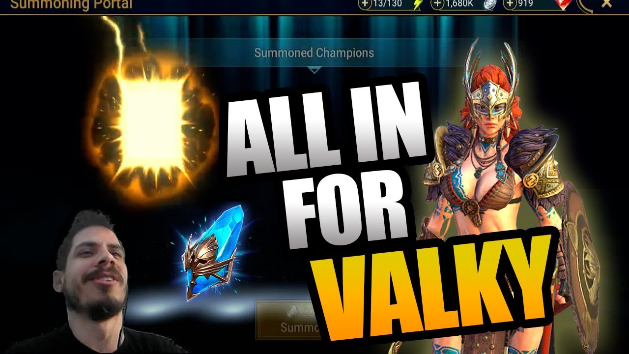 200 SHARDS FOR VALKYRIE! MY OWN ACCOUNT! | Raid Shadow Legends - YouTube