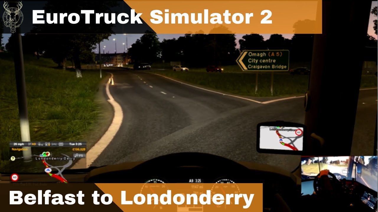 Euro Truck Simulator 2 - Belfast to Londonderry - YouTube
