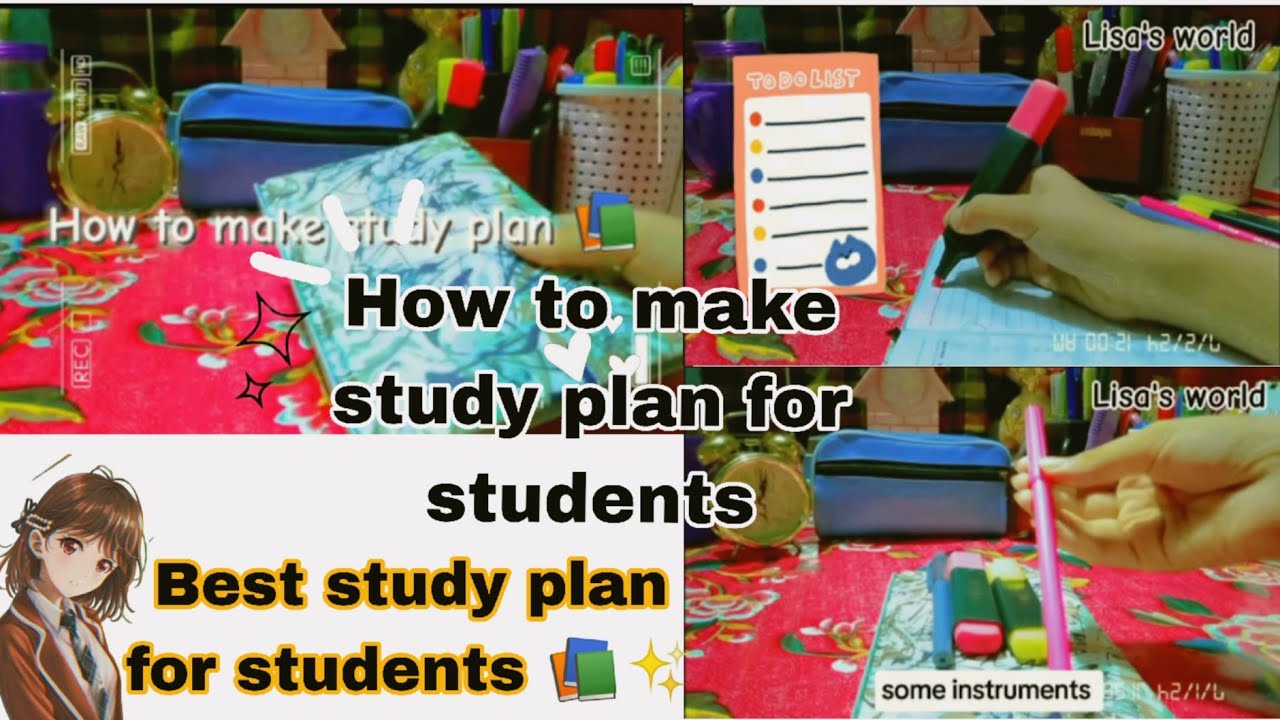 🎀📚How to make study plan. [Best study plan for every students ]🌹📕 Lisa ...