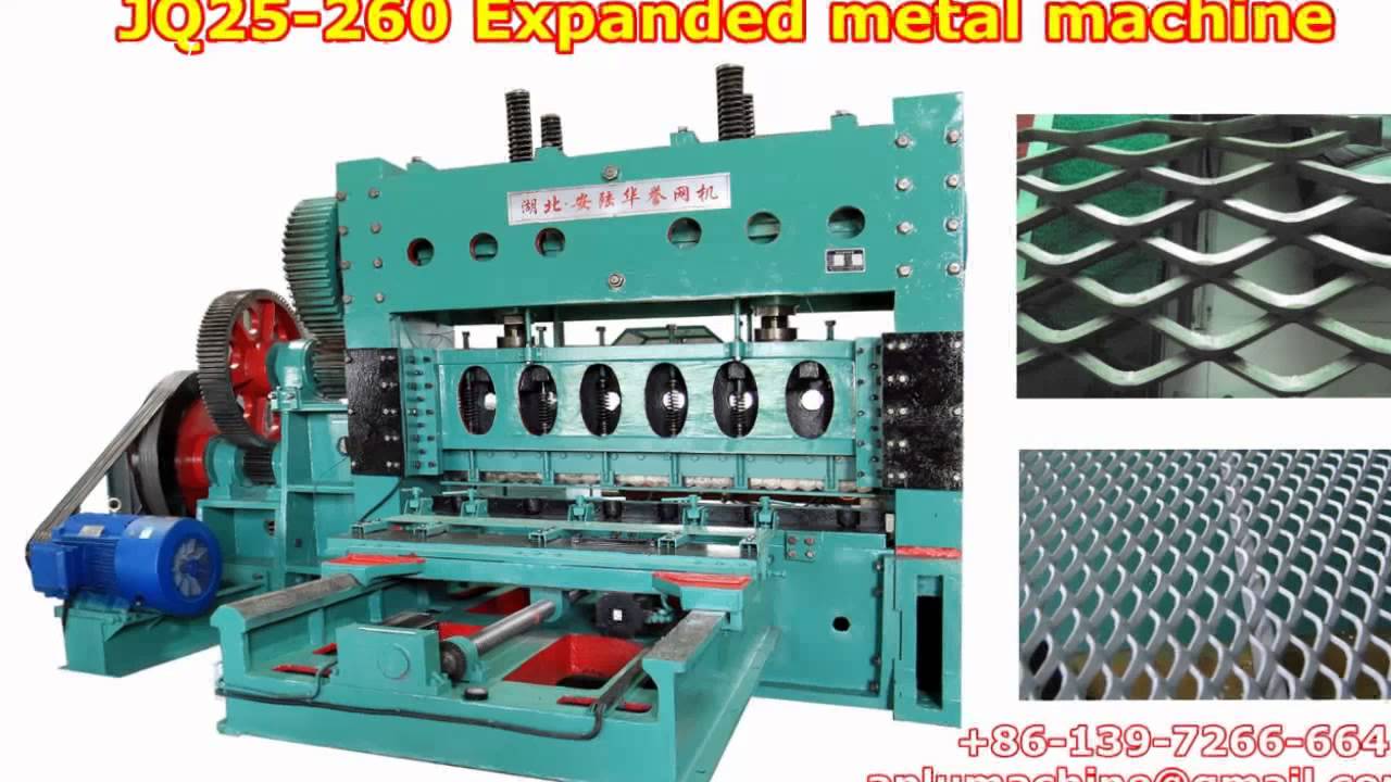 Heavy duty expanded metal machine/ anlumachine@gmail.com - YouTube