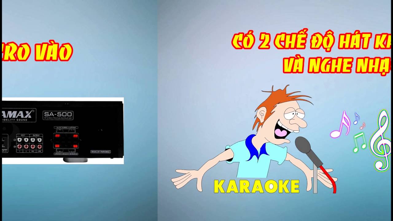 Amply PARAMAX SA-500 - YouTube