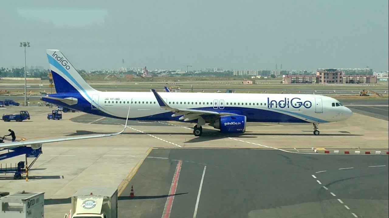 Indigo Taxi | Ramp Side View - Part 135 | Chennai Airport | Plane ...