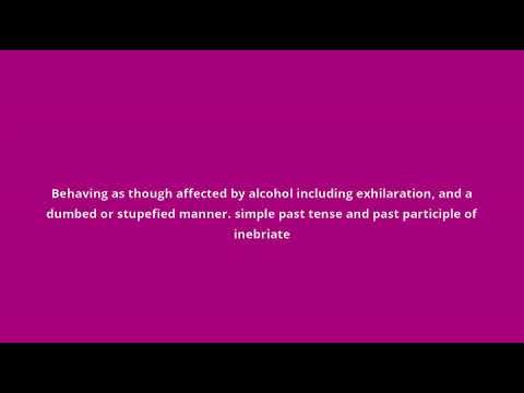 what is the meaning of inebriated - YouTube