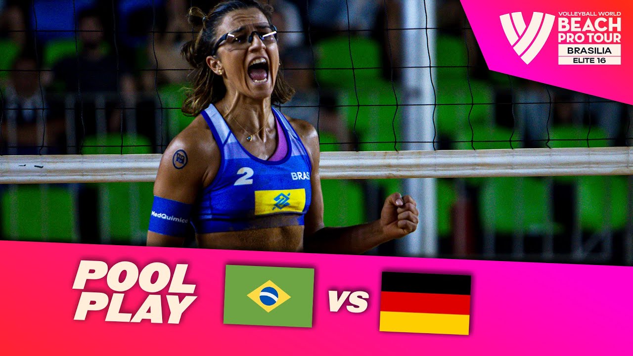 Carol/Barbara vs. Ludwig/Lippmann - Pool Play Highlights | Brasilia ...