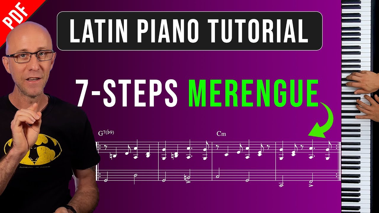 🎹 How To Play Latin Piano | Step By Step Guide No.2 Merengue # ...