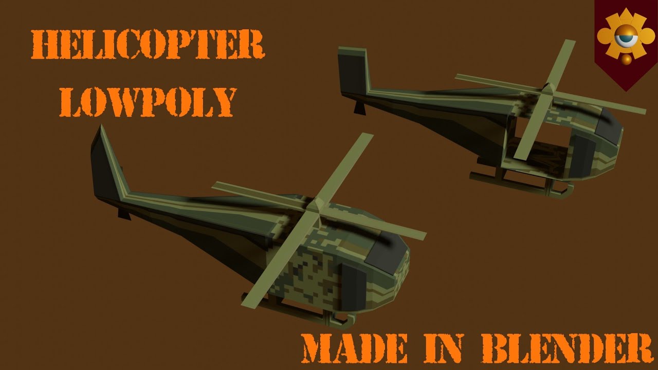 Military Helicopter. Lowpoly. Blender. 3D. Helicoptero militar - YouTube
