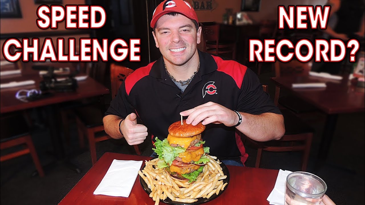 Ultimate American Burger Challenge Record Attempt!! - YouTube