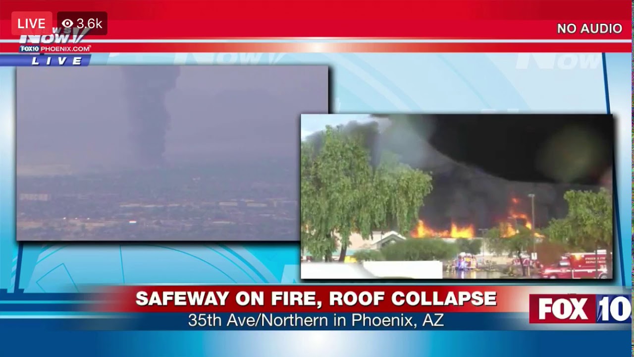 Safeway burning in Phoenix,AZ. 35 th Ave. & Northern Ave. - YouTube