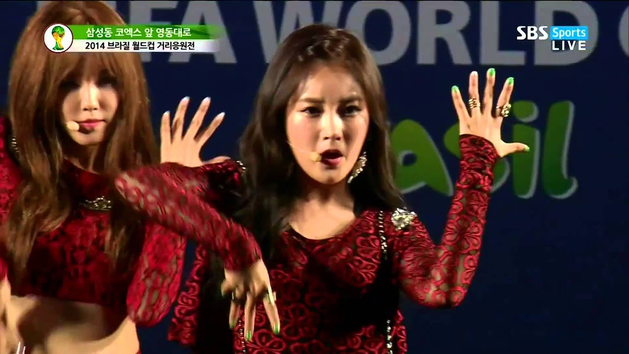 140623 티아라 T-ara ~ Number 9 ~ World Cup Support Stage - YouTube