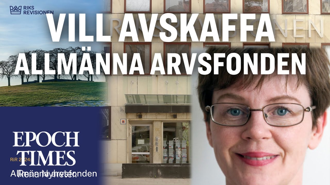 Riksrevisionen vill avveckla allmänna arvsfonden - YouTube