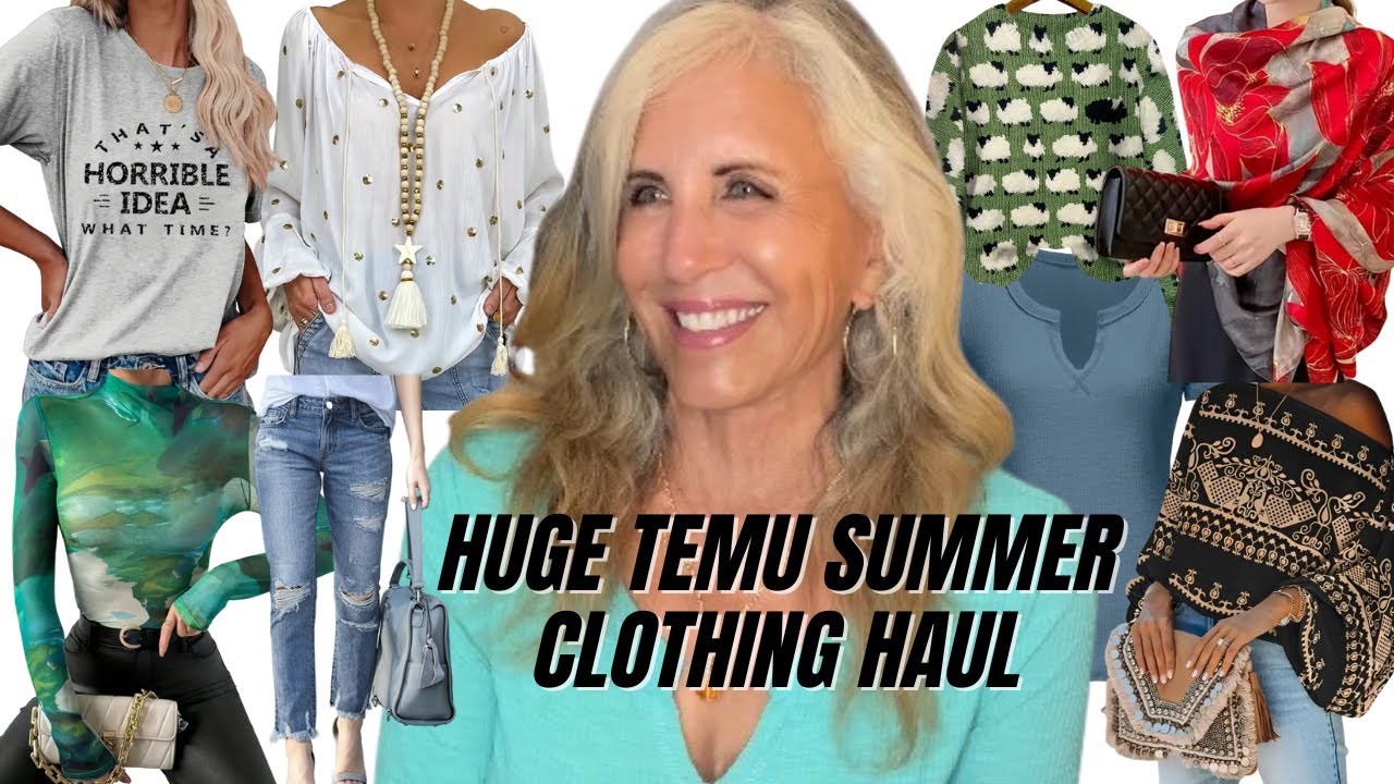 HUGE TEMU SUMMER CLOTHING HAUL // TRY-ONS REVIEW AND UNBOXING // SUMMER ...