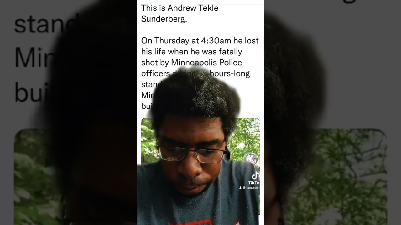 BREAKING: Another Police Shooting that killed Andrew Teckle Sundberg in ...