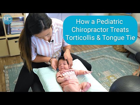 Baby Gets Neck Adjustment for Torticollis and Help For Tongue Tie (How to do the GUPPY HOLD!)