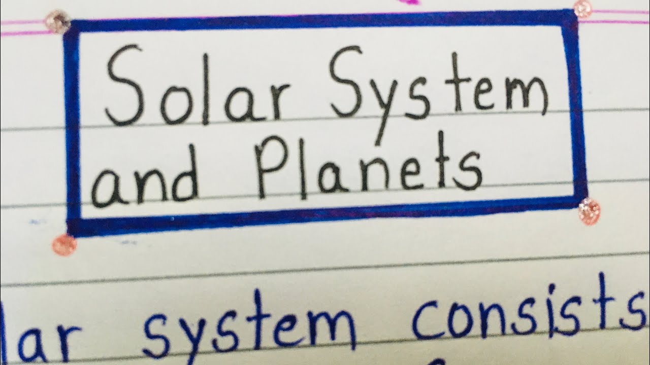 Solar System and Planets Essay in English || Essay on Solar System and ...