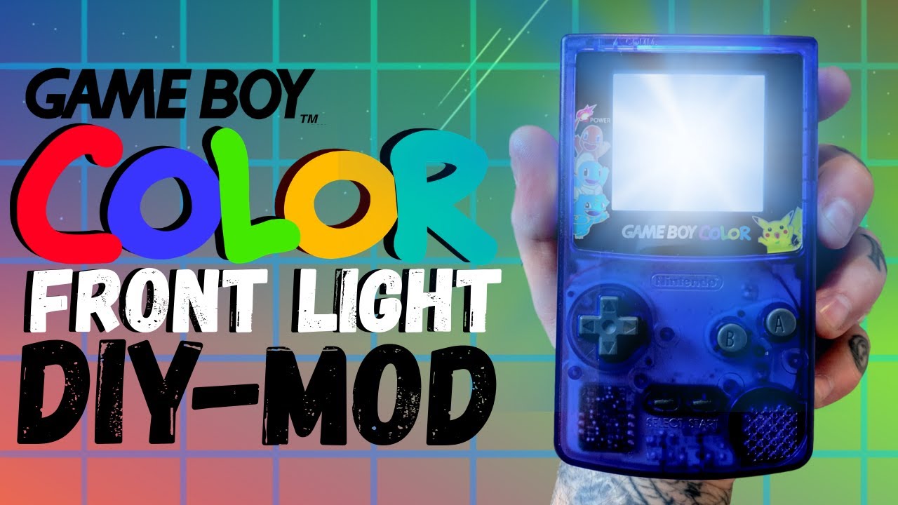 Game Boy Color Frontlight Mod - EASY STEPS! - YouTube
