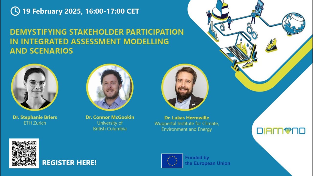 Demystifying stakeholder participation in integrated assessment modelling and scenarios - YouTube