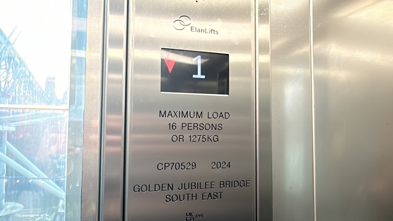 2024 Elan Lift at the Golden Jubilee Footbridge in London - YouTube