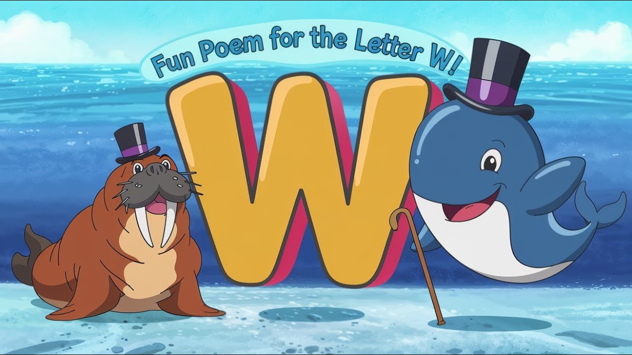 "Letter W Poem for Kids/ letter w song for todlers - YouTube