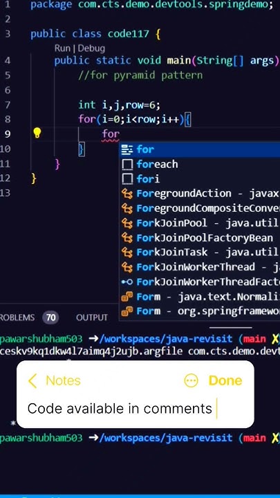 Java practice codes | Learn to code a Pyramid in less than a minute #shorts #patternshorts # ...