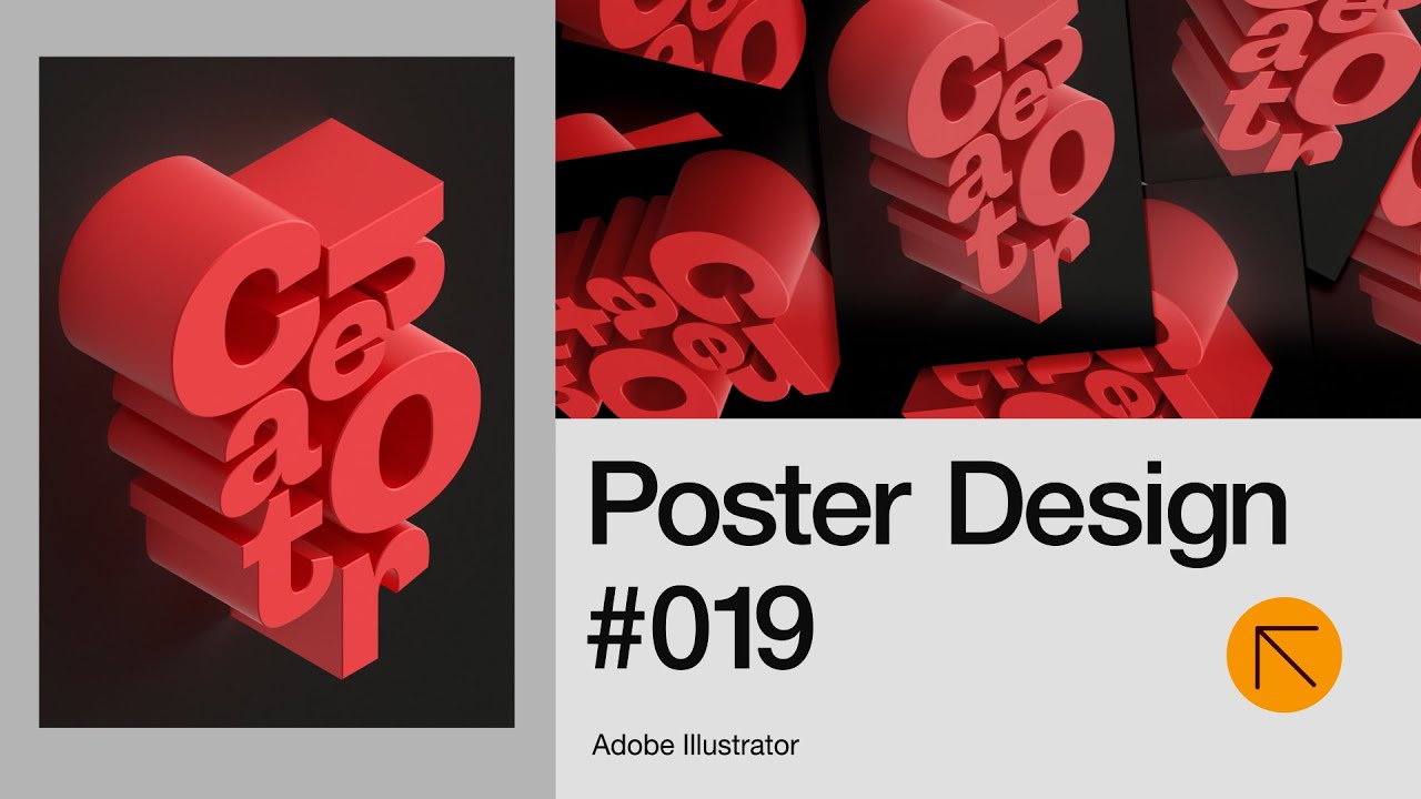 Graphic Design Tutorial #019 Poster Design | Adobe Illustrator - YouTube