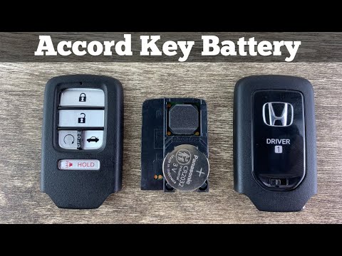 How To Replace A Honda Accord Remote Key Fob Battery 2018 - 2022 DIY Change Replacement Batteries