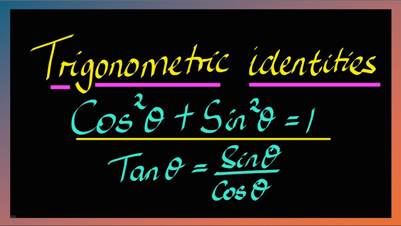 Trigonometric identities proofs - Grade 11 - YouTube