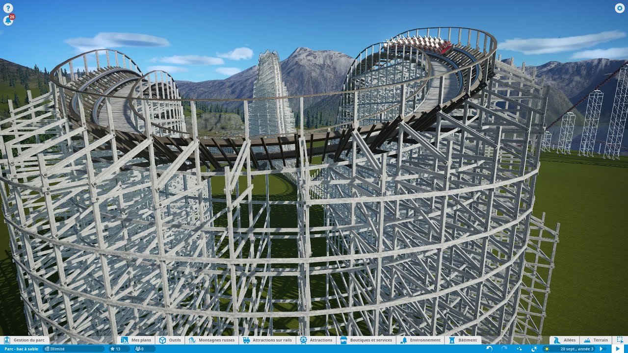 ggi wooden coaster . planet coaster - YouTube