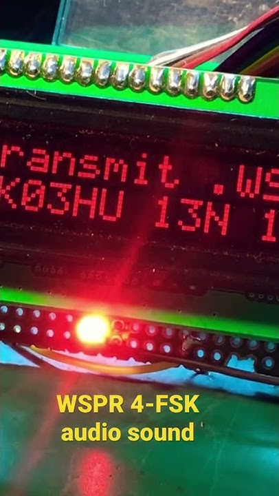 DIY WSPR (weak signal propagation report). 4-FSK audio sound - YouTube