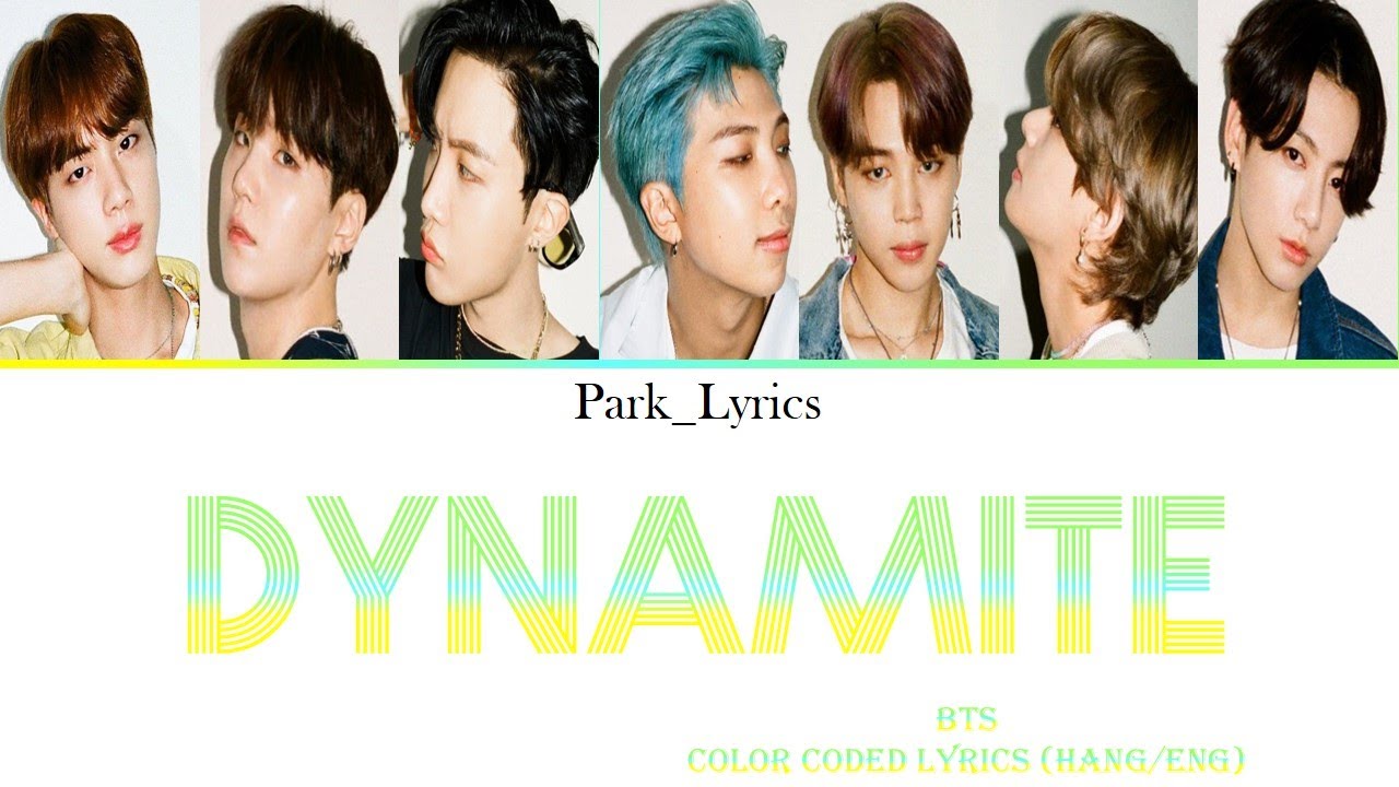BTS Dynamite Color Coded Lyrics (Hang/Eng) - YouTube