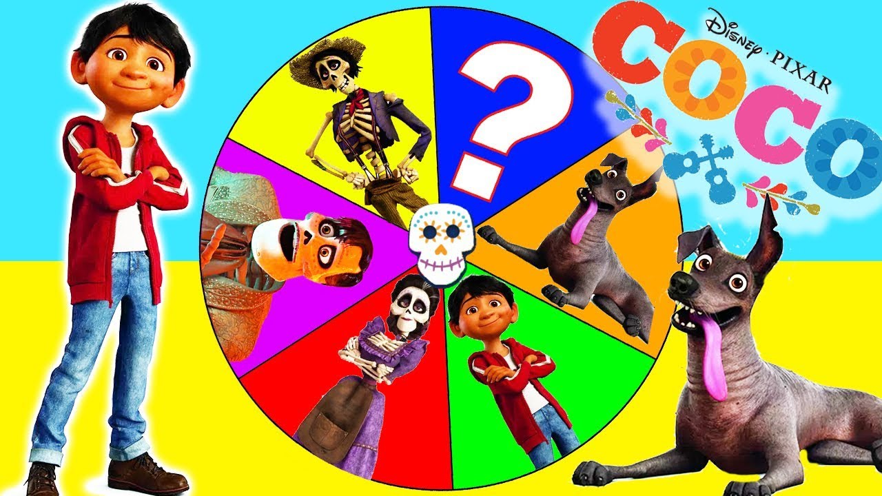 Play Doh Spinning Wheel Christmas Game with Coco Movie and Fingerlings ...