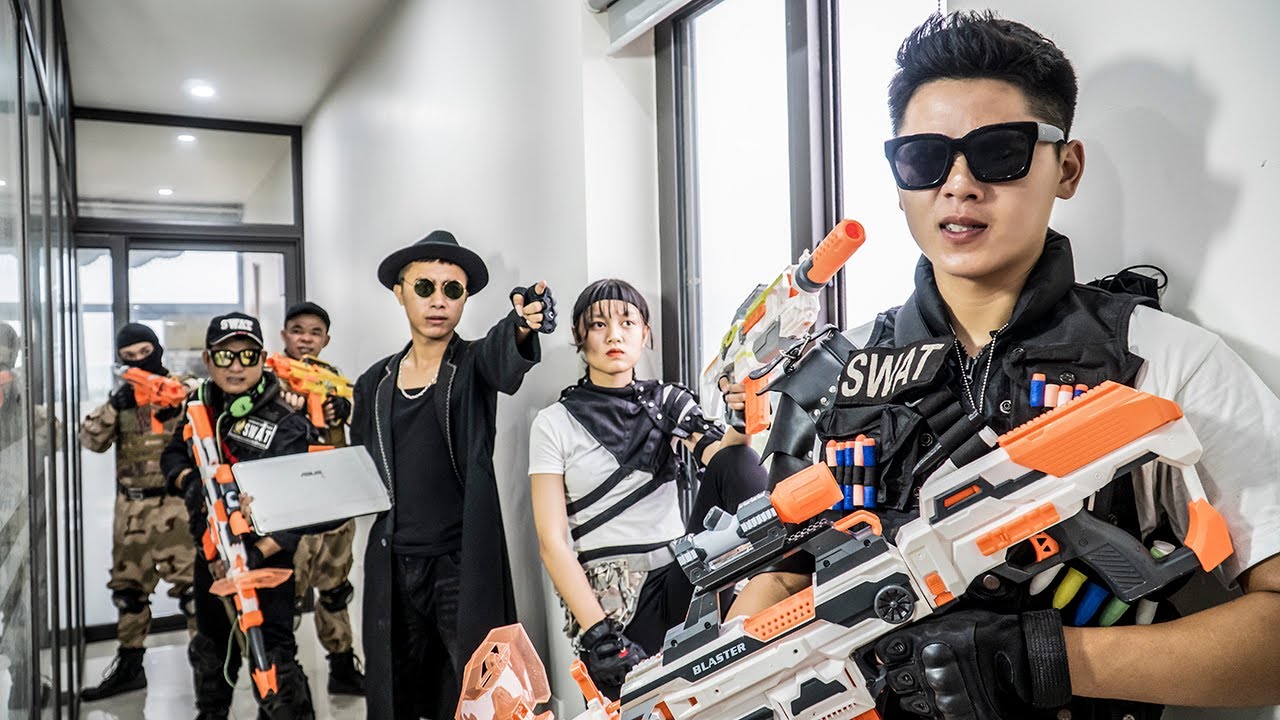 Action LTT : The Expendables Nerf Guns Fight Take Back Magic Ball ...