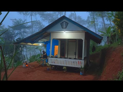 Tinggal Dirumah Kebun Yang Nyaman Sendirian - Menanam Bunga Untuk Menghiasi Halaman - Membuat Cincau