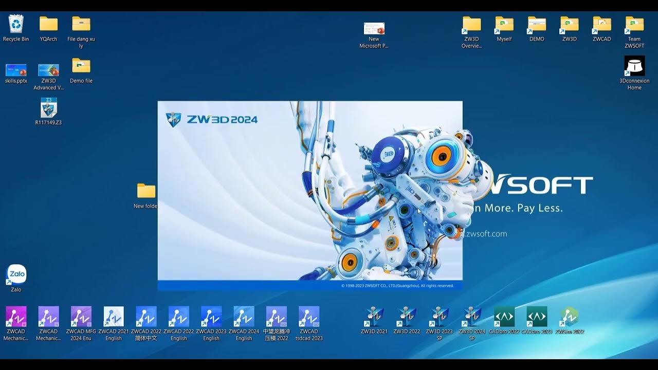 Thiết lập quản lý file trong ZW3D - YouTube