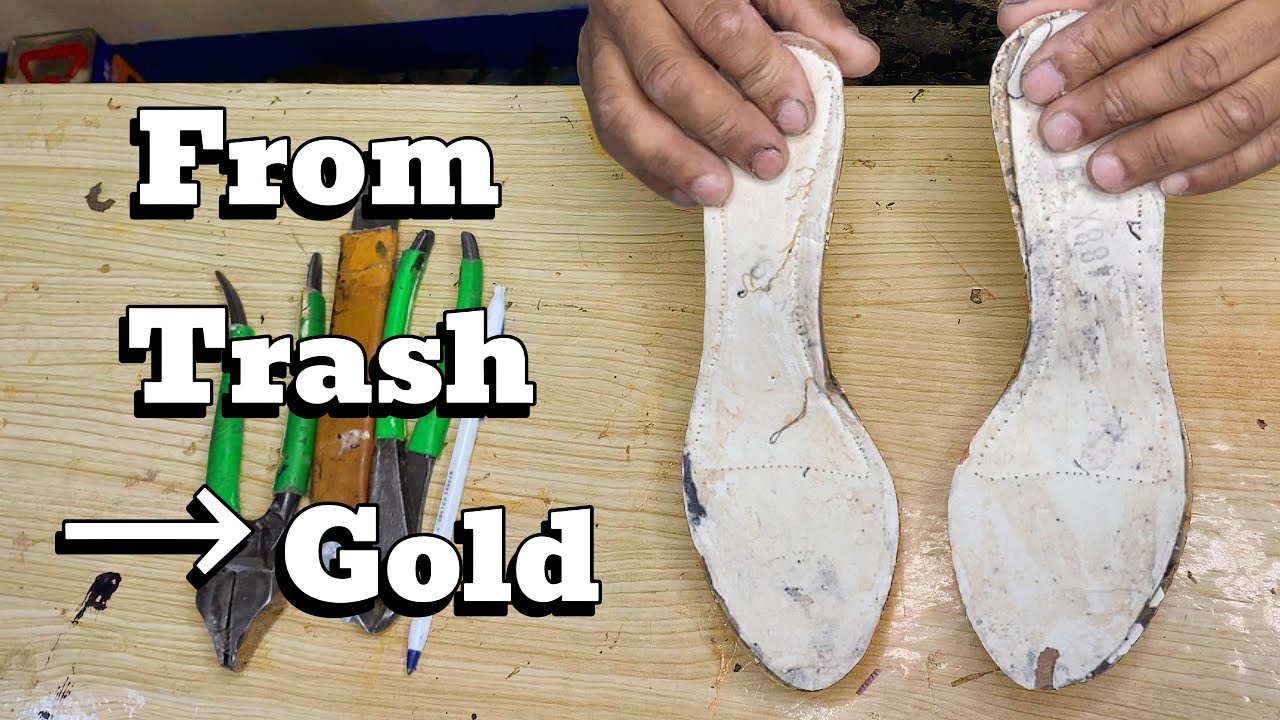 From Worn-Out to Royal | Golden High Heel Transformation - YouTube