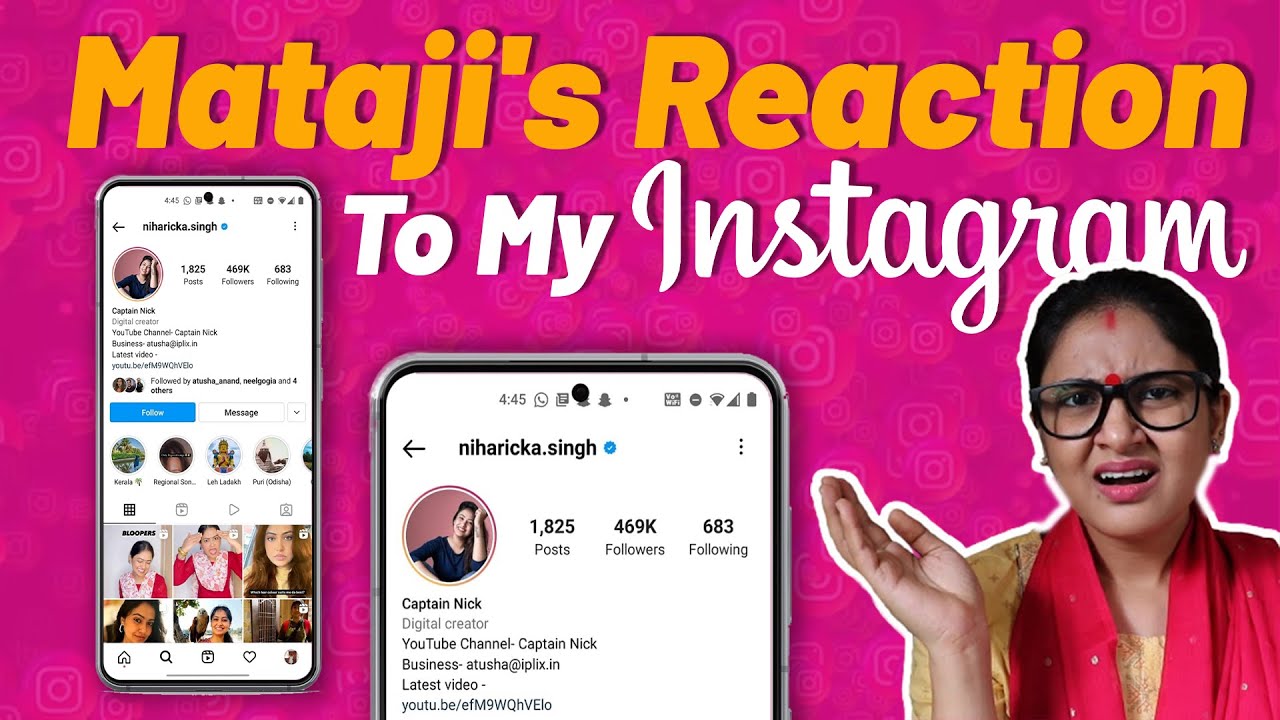 Mataji's Reaction to My Instagram | Captain Nick - YouTube