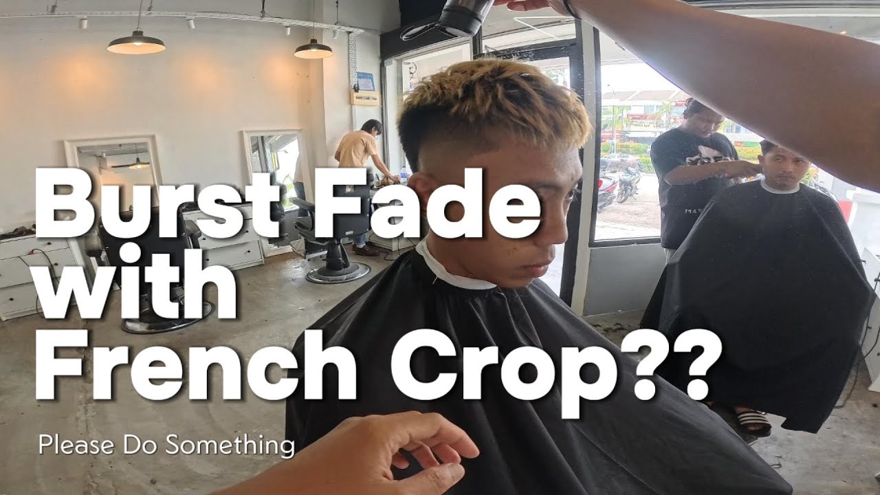 Burst fade with french messy on top point of view - YouTube