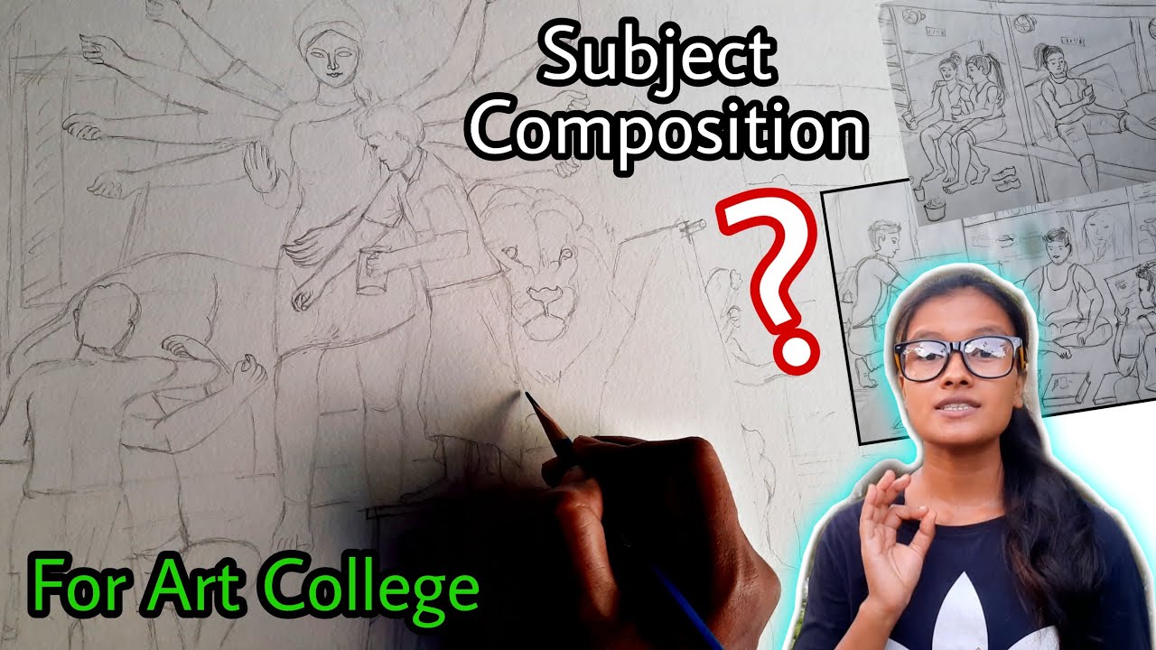 Subject Composition For Art College Admission Test | How To Draw ...