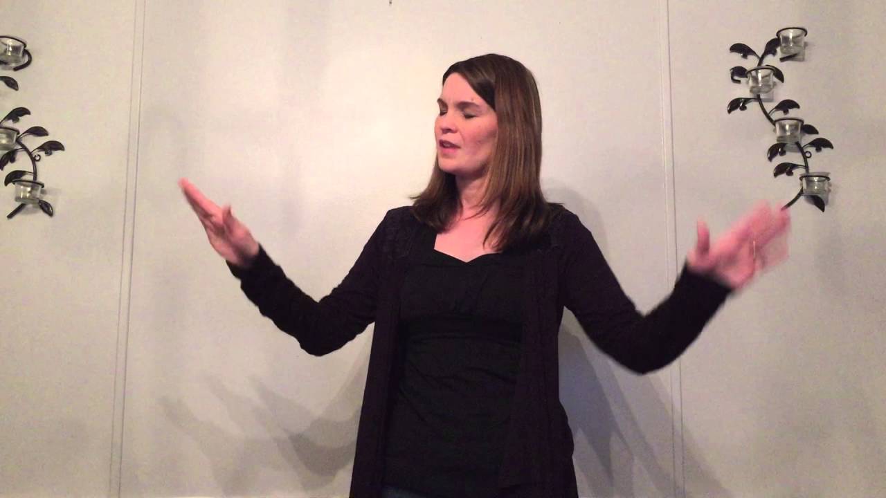 Be Still by Kari Jobe in sign language - YouTube