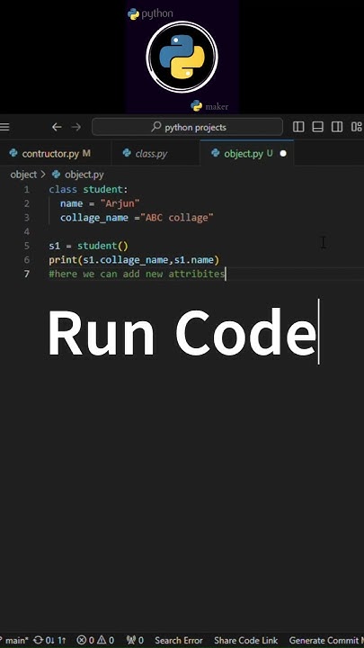 OOPS 1 in Python #python #coding #programming - YouTube
