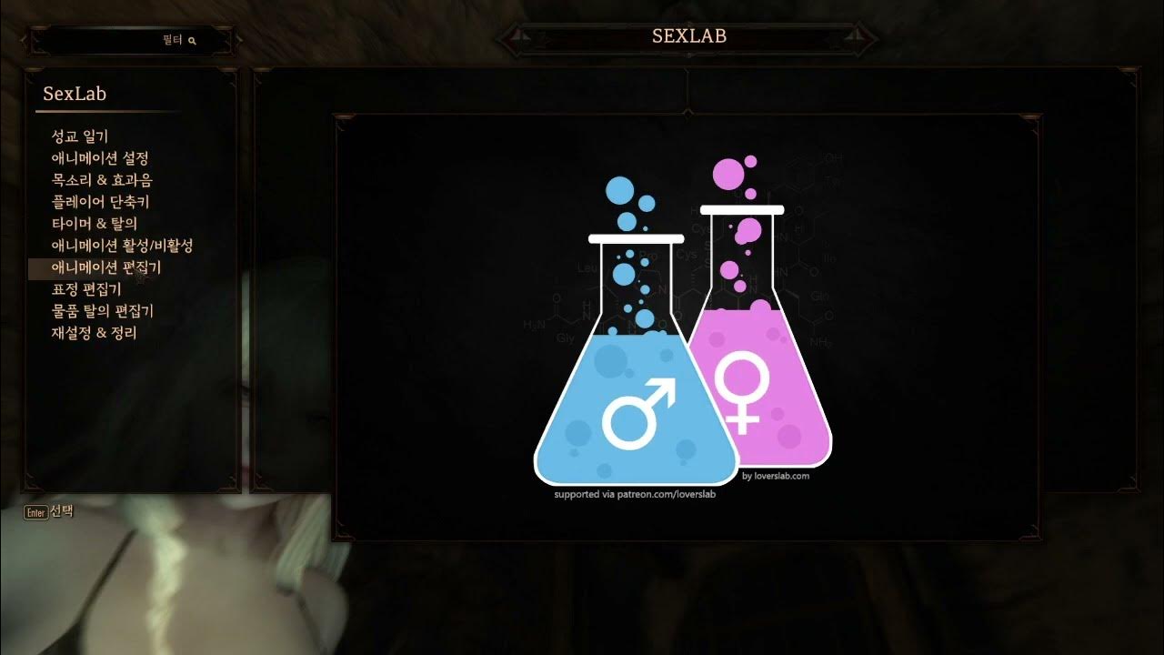 스카이림 SE 면상림 SE-TA 오미크론 SexLab 애니메이션 동작하지 않을때 재구축 - YouTube