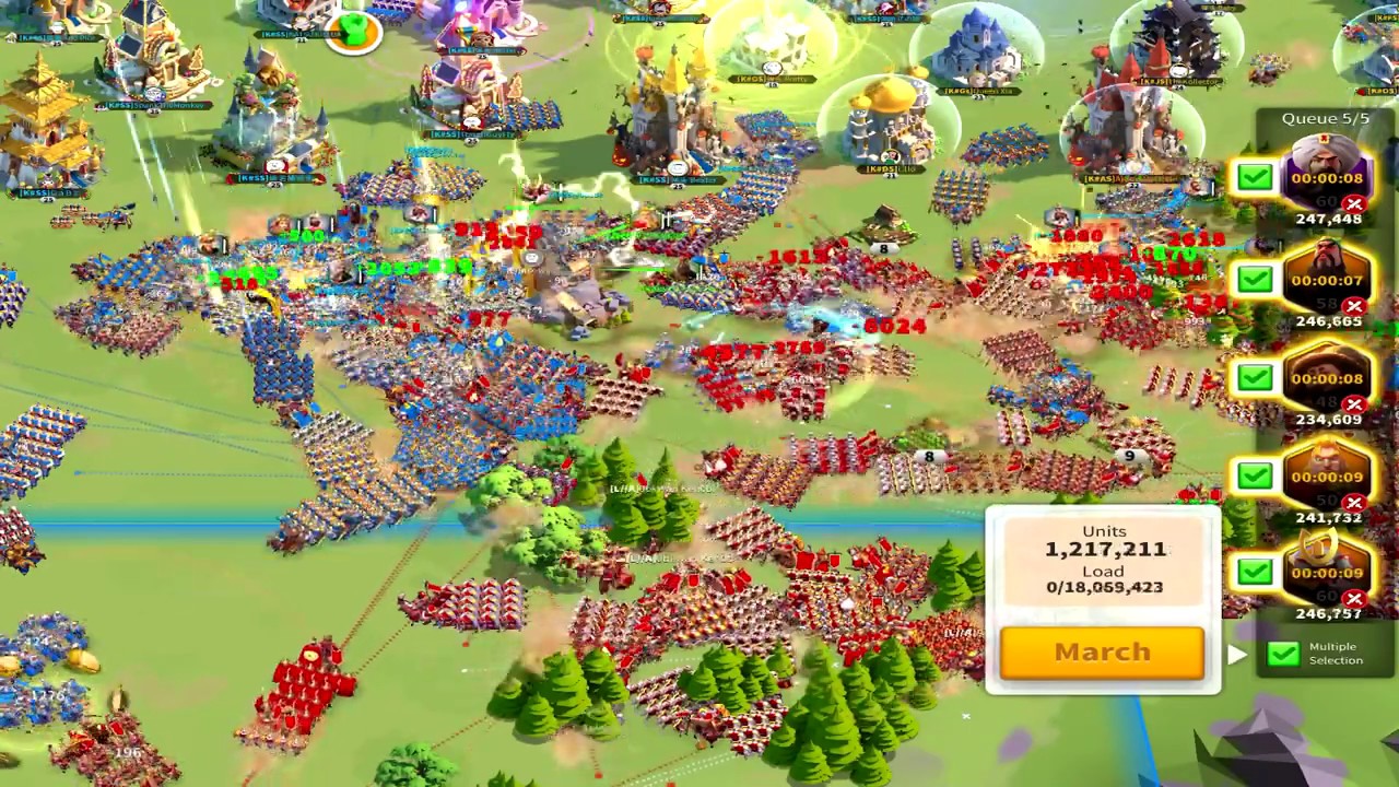 Insane battle! Facing off two kingdoms at once! Raw Game Play - YouTube