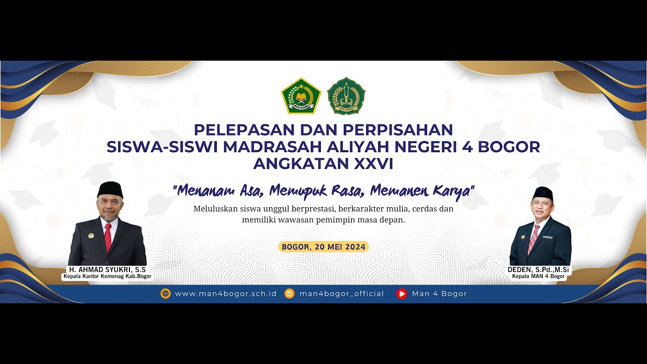 Pelepasan dan Perpisahan Siswa MAN 4 Bogor 2024 - YouTube