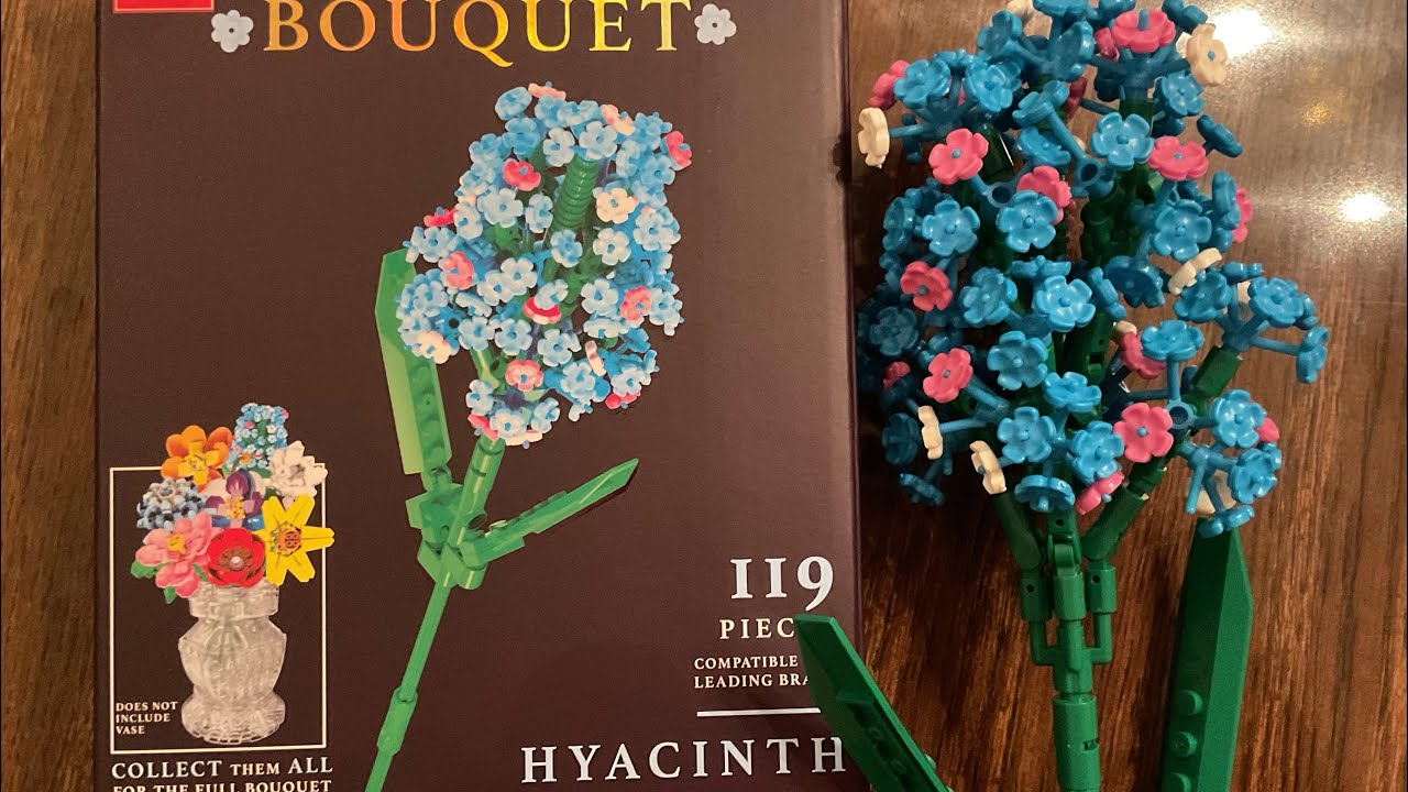 Let’s Build Block Tech Block Bouquet Hyacinth | LEGO alternative from ...